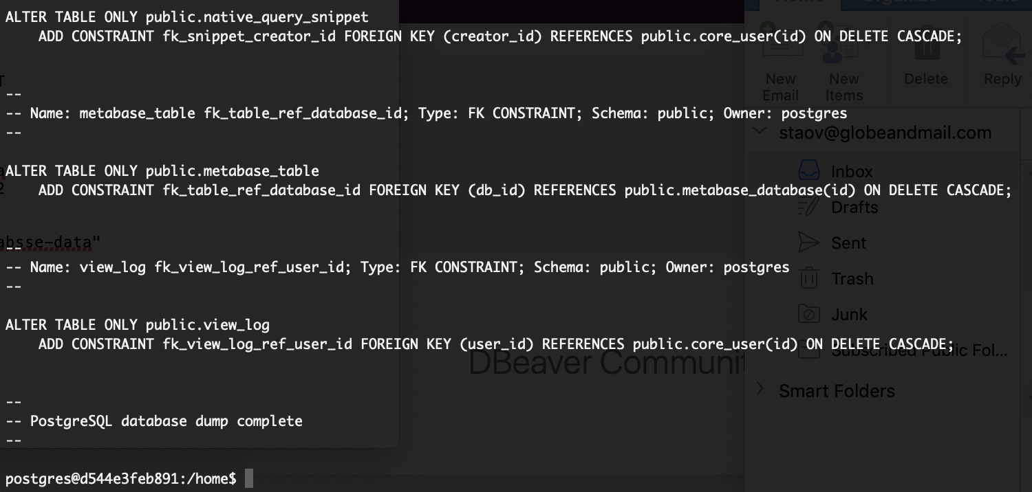 Getting a Database Dump from Metabase/Docker – Data Science Warrior